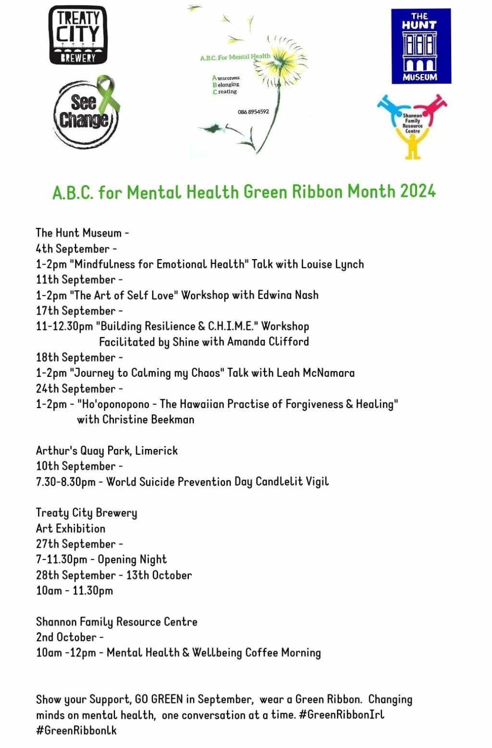 Breaking the Stigma: Green Ribbon Month 2024 Promotes Compassion and ...